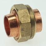 22mm X 1" Integral Solder Ring Fittings Straight Union Adaptor - Solder ...