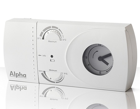 Alpha Time Clock | 24 Hour Mechanical Easystat | Wireless Single ...